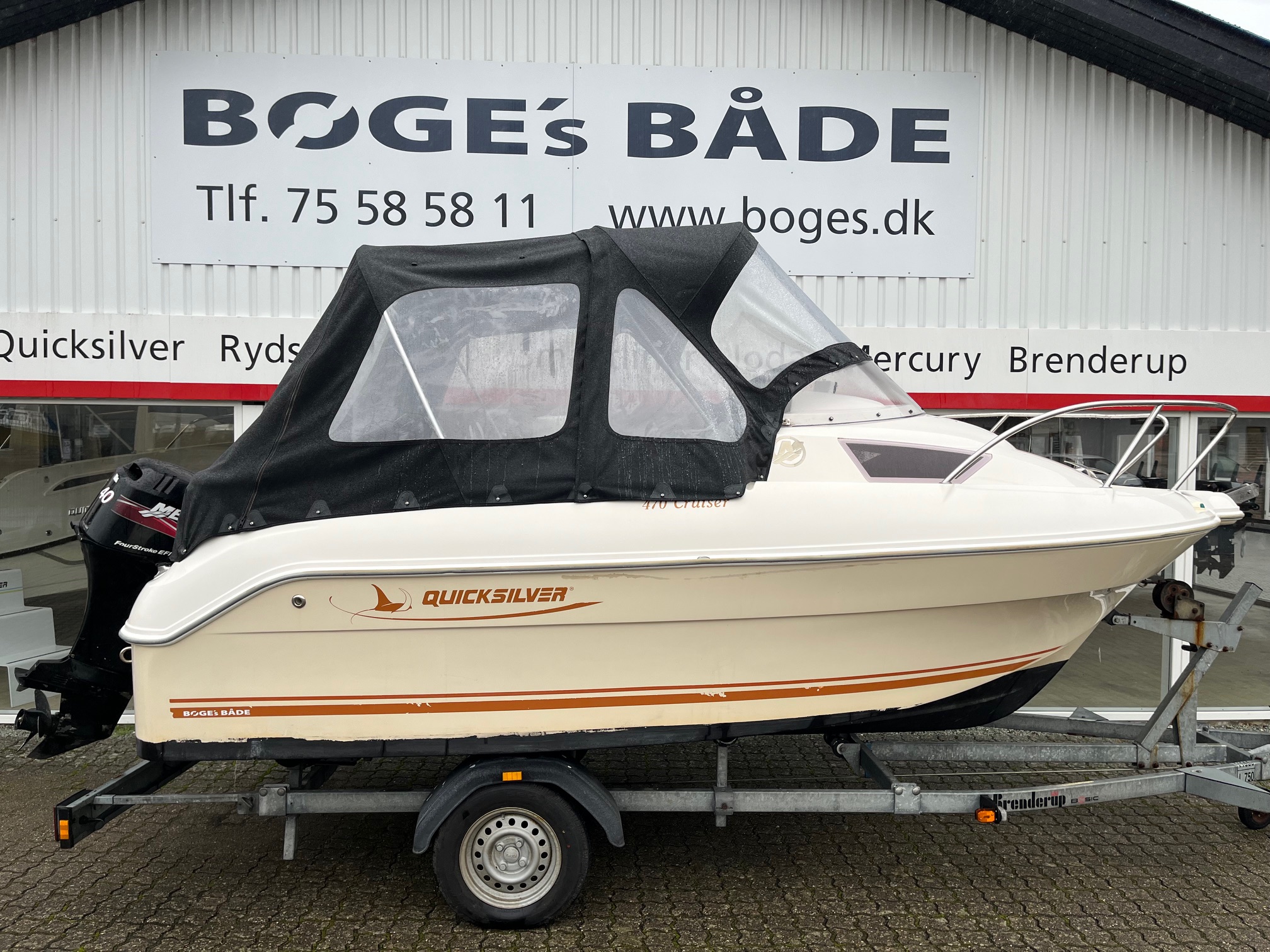 Quicksilver 470 Cruiser med 40 hk Mercury-EFI 4 takt og 1000 kg ...