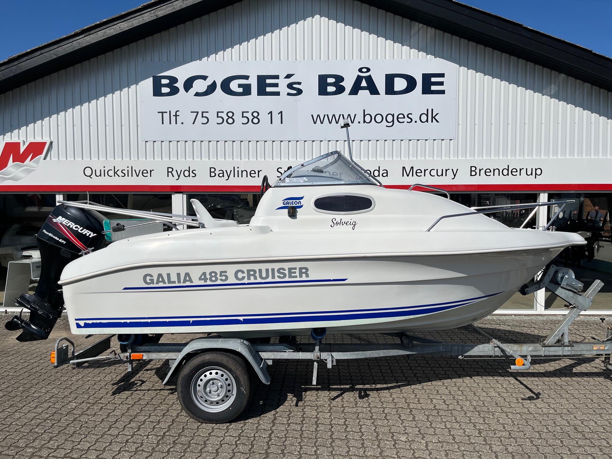 Galia 485 Cruiser med 60 hk Mercury-EFI 4 takt | BØGE's BÅDE